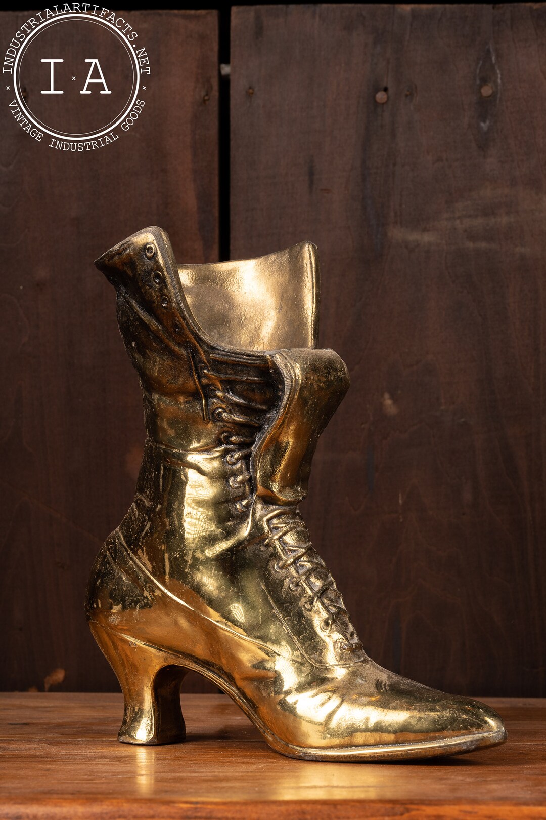 Vintage Cast Brass Boot Window Planter - Etsy