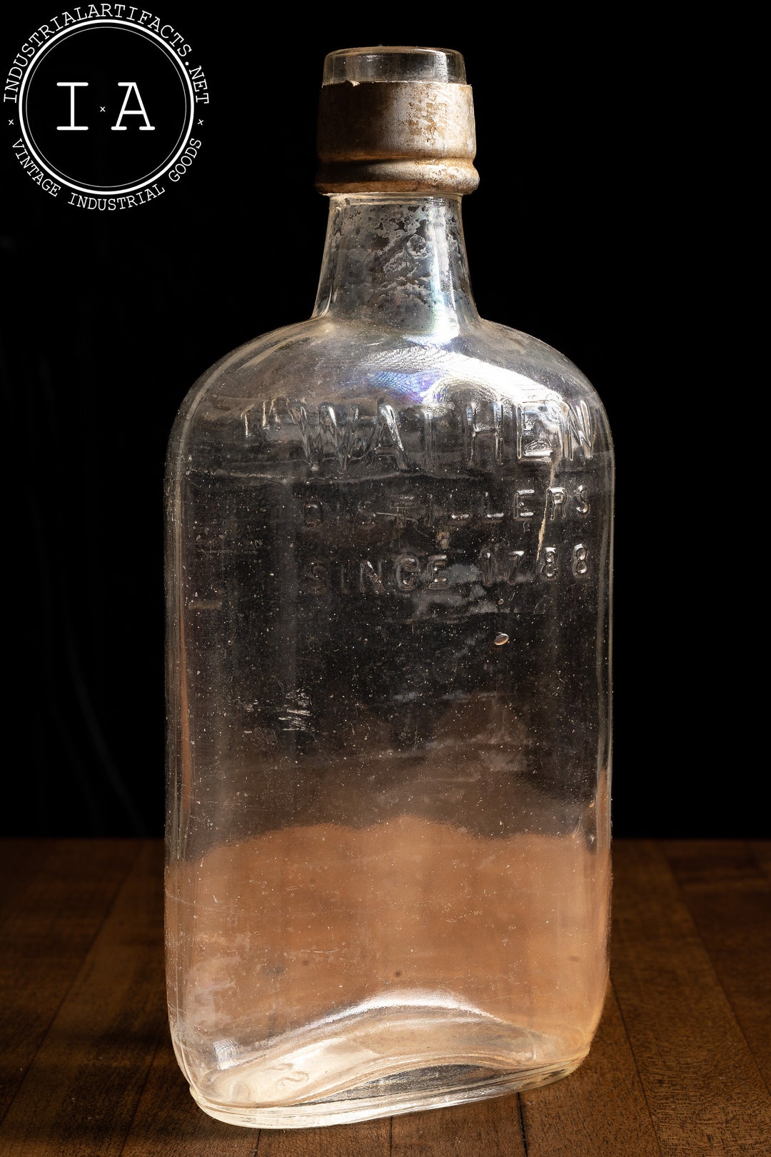 Antique Wathen Distillery Pint Bottle - Etsy