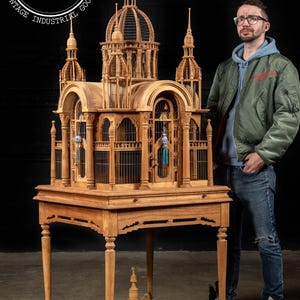 Antique Sacré-cœur Basilica Bird Cage on Table - Etsy