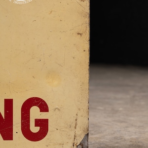 Vintage Danger Warning Sign - Etsy