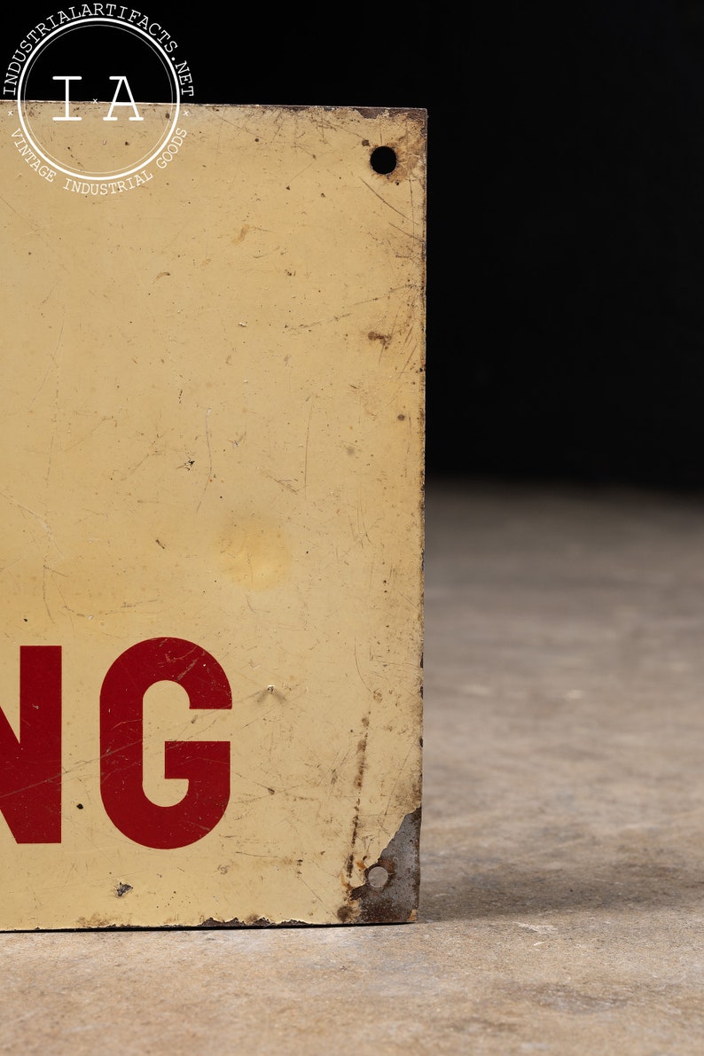 Vintage Danger Warning Sign - Etsy