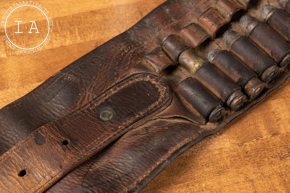 Vintage Rifleman's Bandolier Belt With Bullets - Etsy