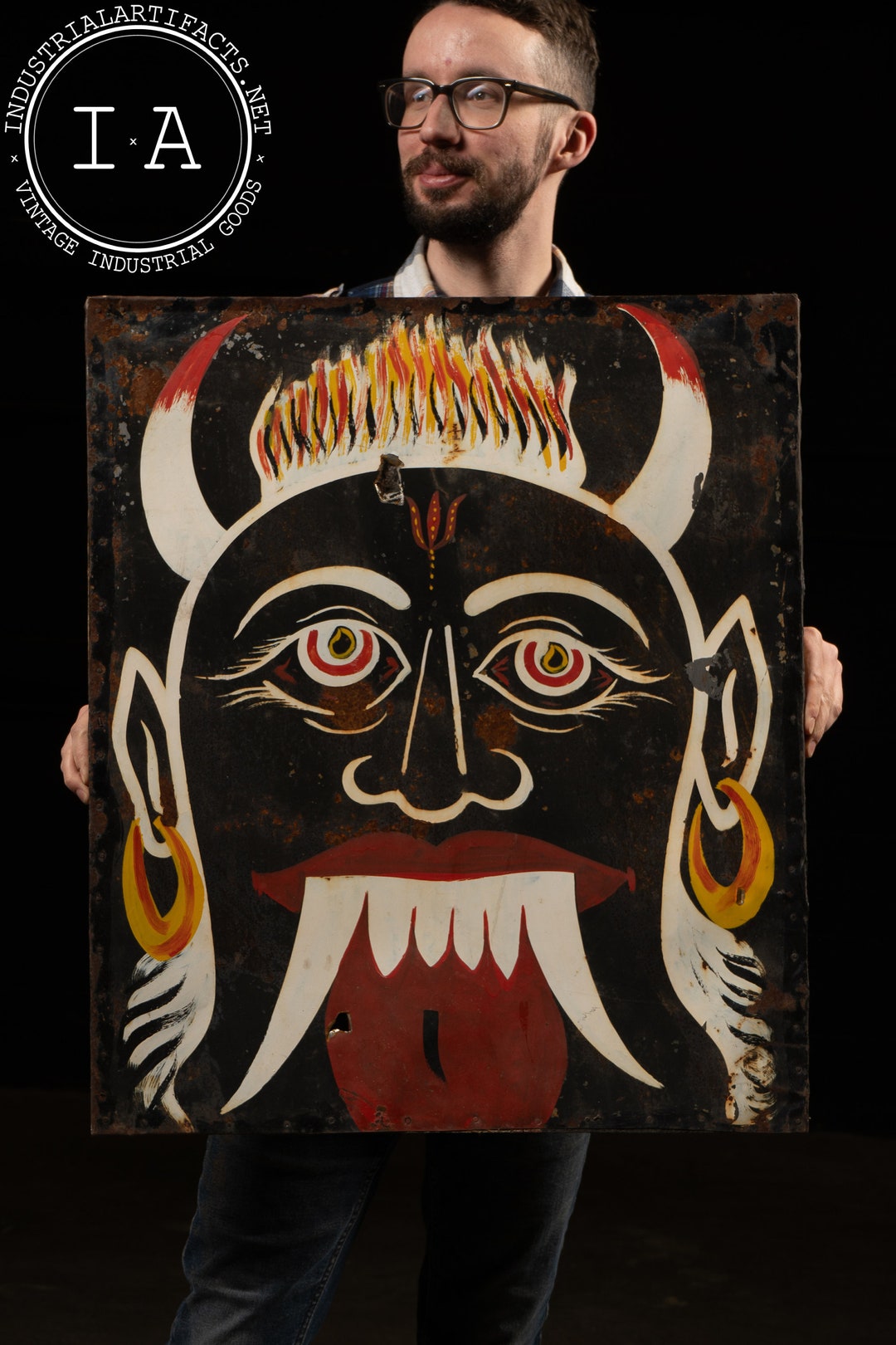 Vintage Tin Mounted Carnival Ride Panel - Etsy