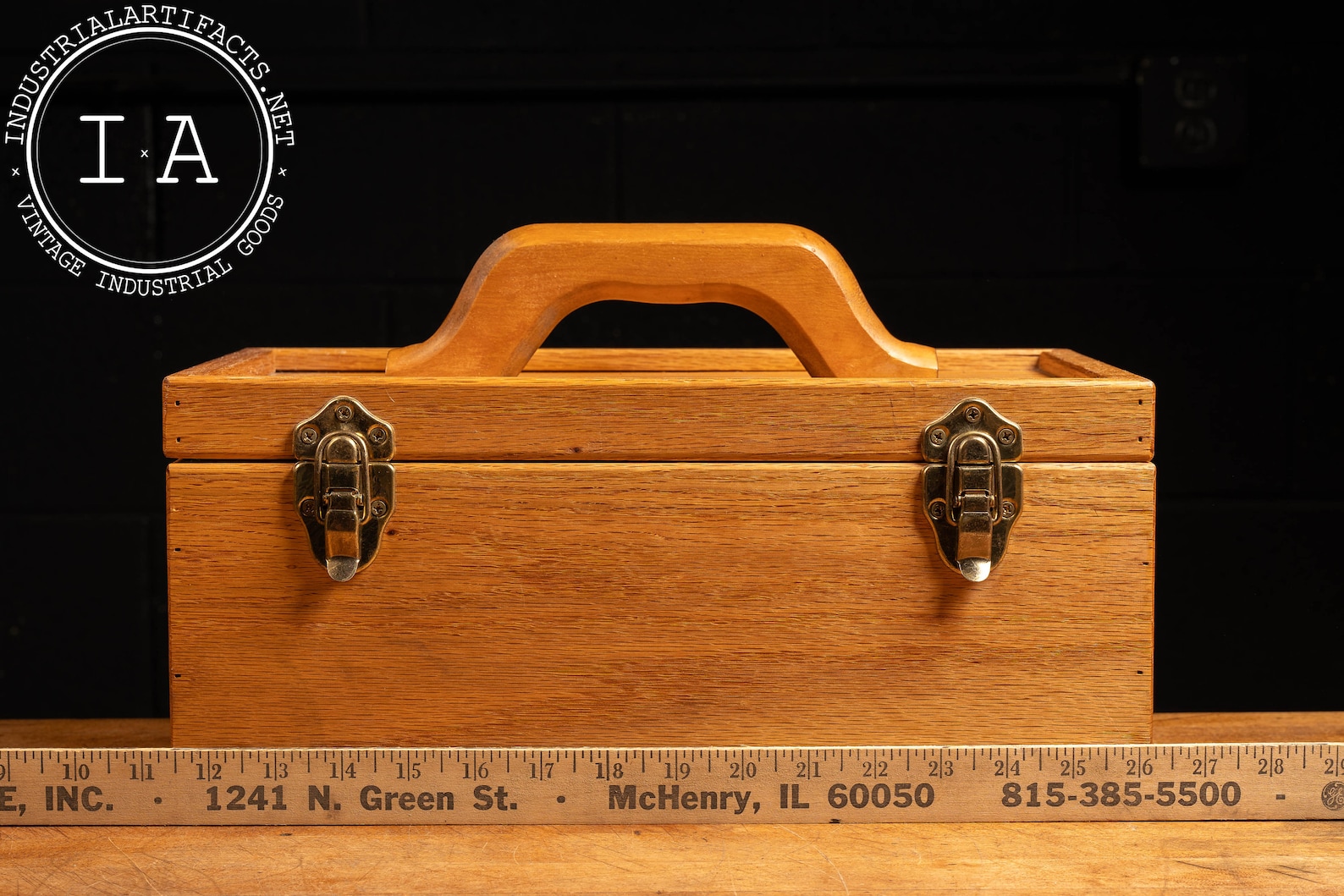Vintage Wooden Utility Box - Etsy