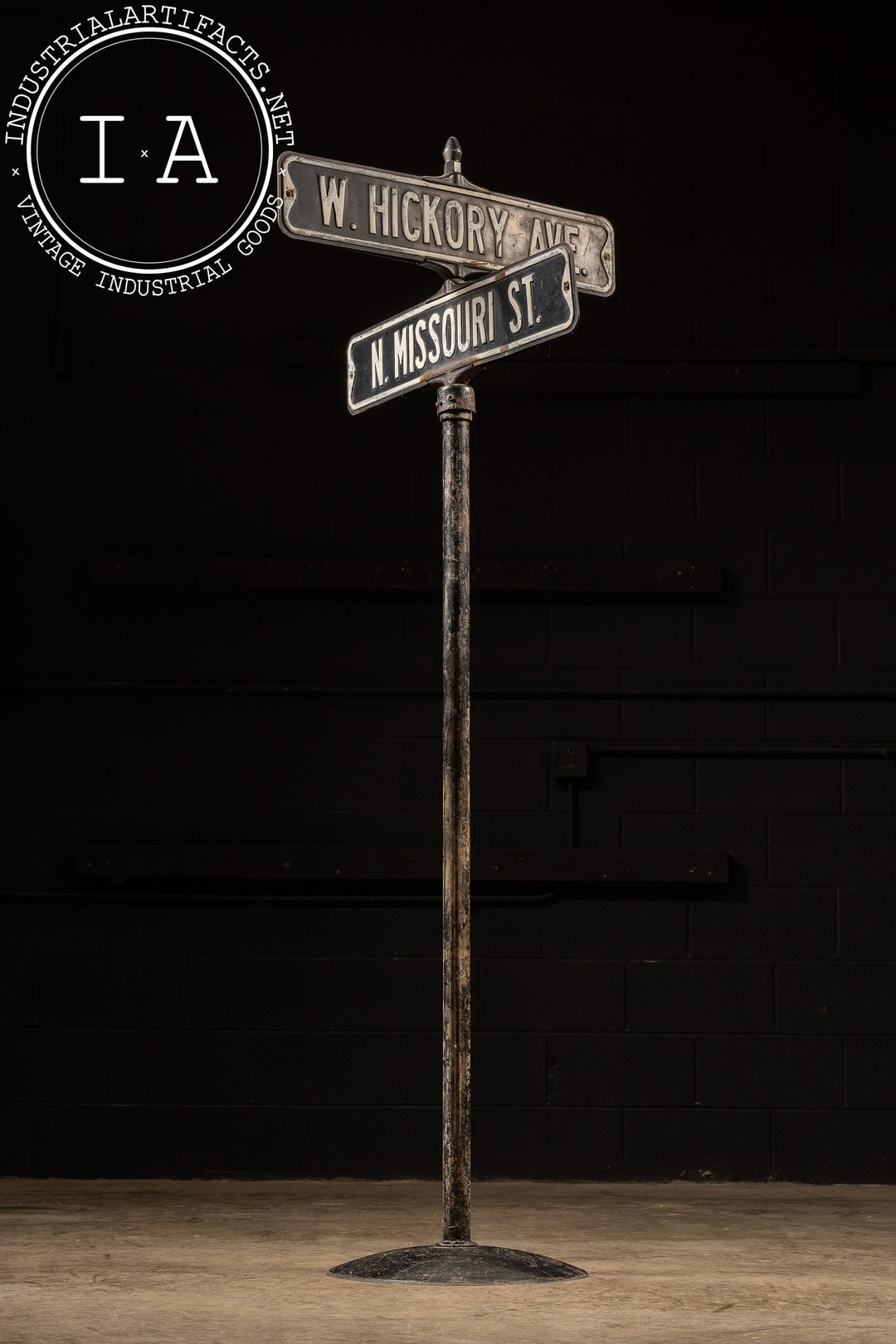 Vintage Hickory / Missouri Cross Street Sign - Etsy