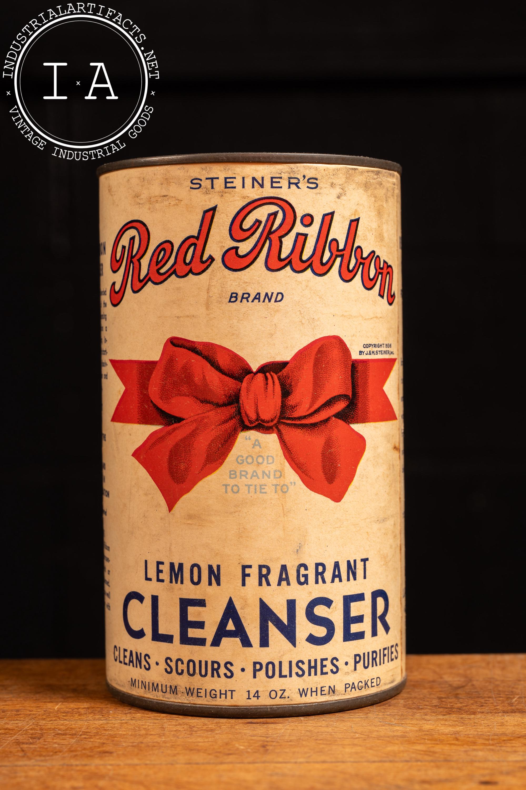 Unopened Red Ribbon Cleanser Can - Etsy