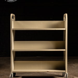 Vintage Library Rolling Cart - Etsy