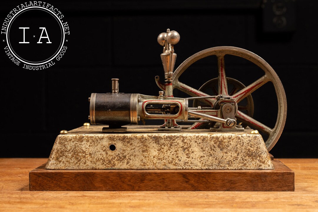 Antique Miniature Horizontal Steam Engine - Etsy