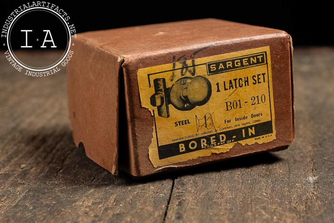 Vintage Sargent Latch Set in Box - Etsy