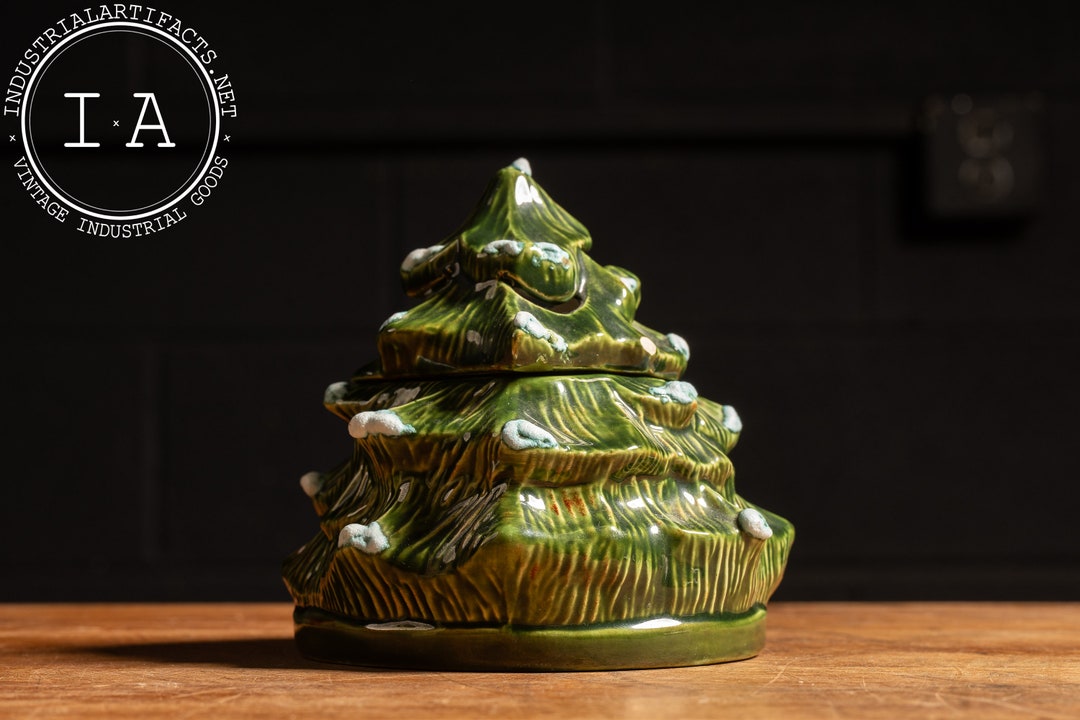 Vintage Ceramic Christmas Tree Candle Holder - Etsy