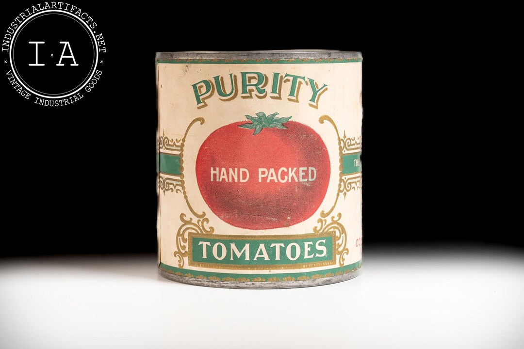 Antique Purity Tomatoes Can - Etsy