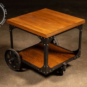 Contemporary Industrial Style Steel Side Table - Etsy