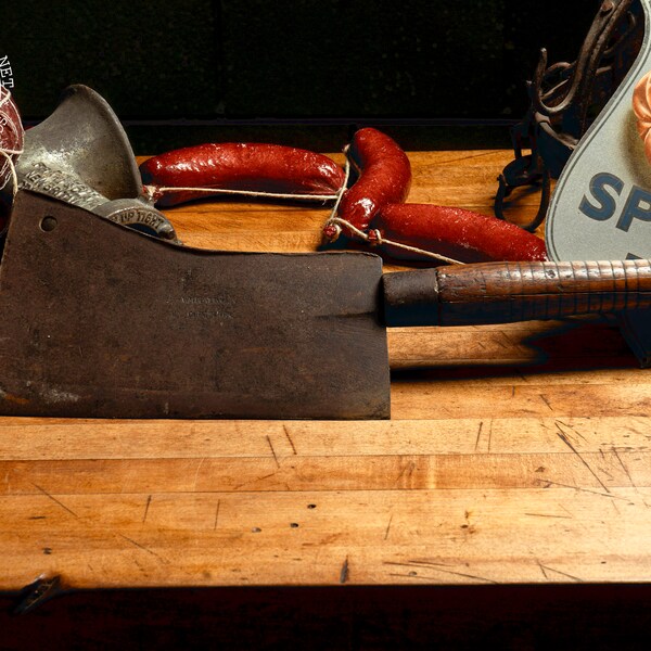 Antique Meat Cleaver - Etsy
