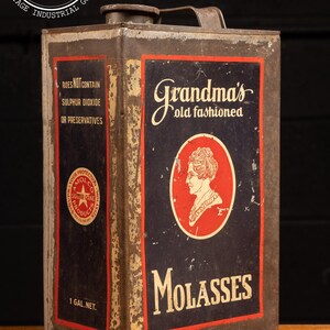 Grandmas Old Fashioned Molasses Tin - Etsy