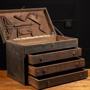 Early 20th Century Tool Chest With Tools - Etsy
