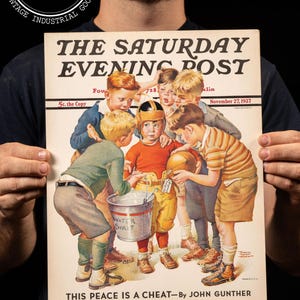 Saturday Evening Post Cardstock Cover Art - 11/27/37 - Etsy