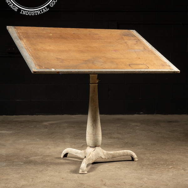 Antique Drafting Table Cast Iron - Etsy