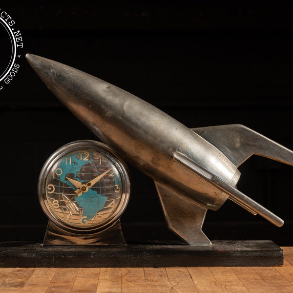 Chrome Rocket Ship Lamp - Etsy