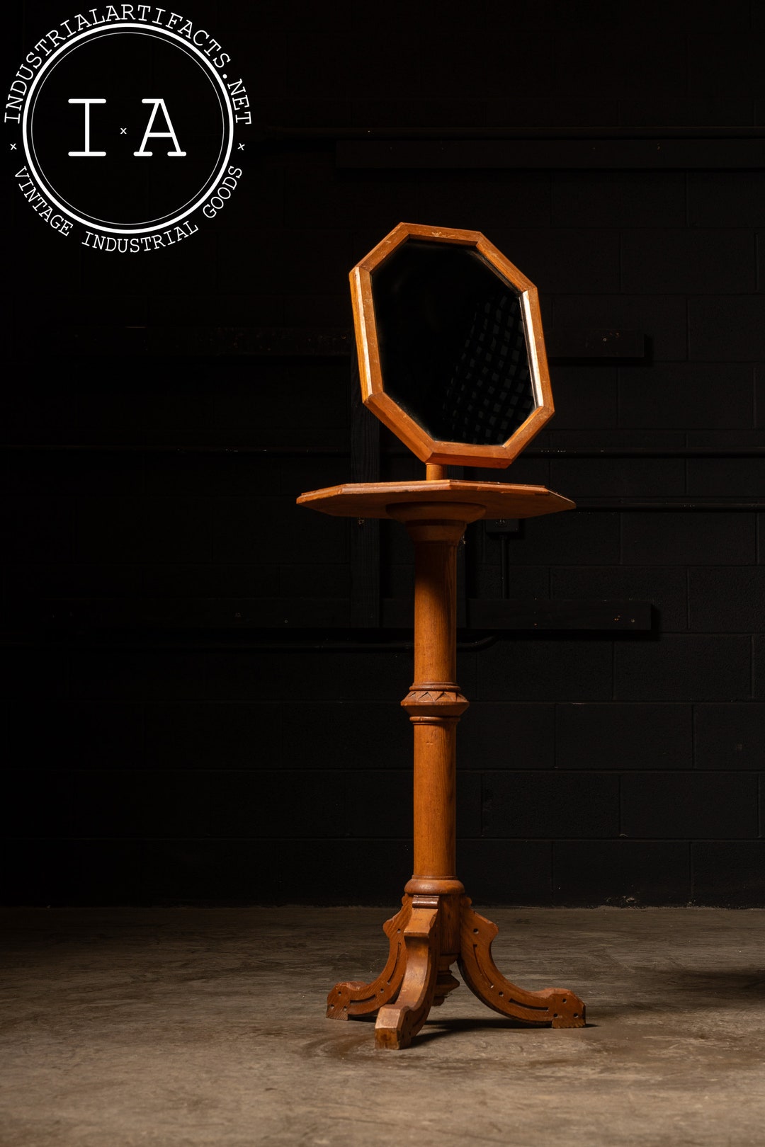 Early 20th Century Wooden Shaving Mirror - Etsy