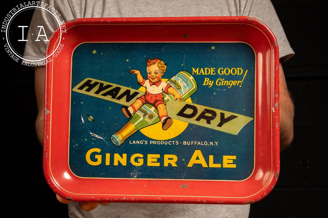 Prohibition-era Hyan Dry Ginger Ale Beverage Tray - Etsy