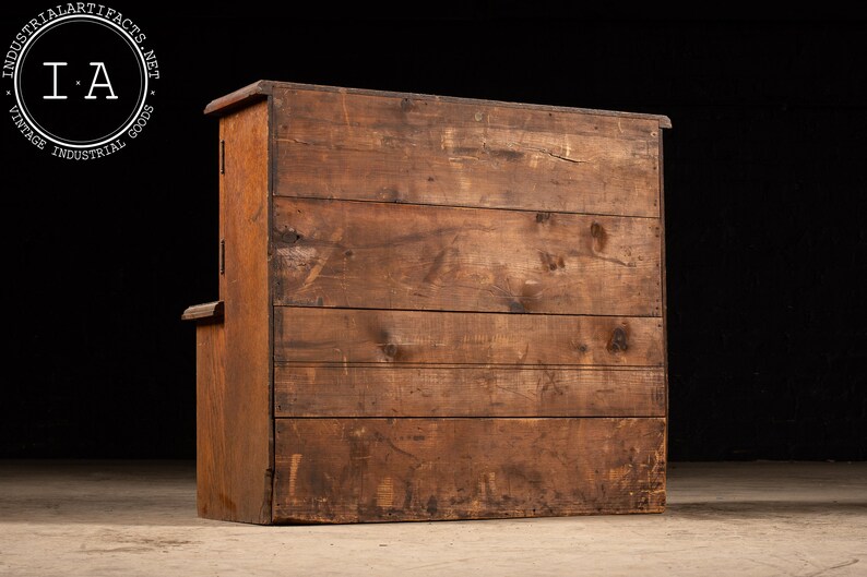 Vintage Wooden Benchtop Hardware Cabinet - Etsy