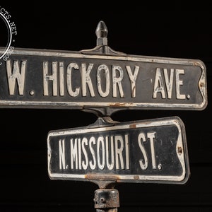 Vintage Hickory / Missouri Cross Street Sign - Etsy