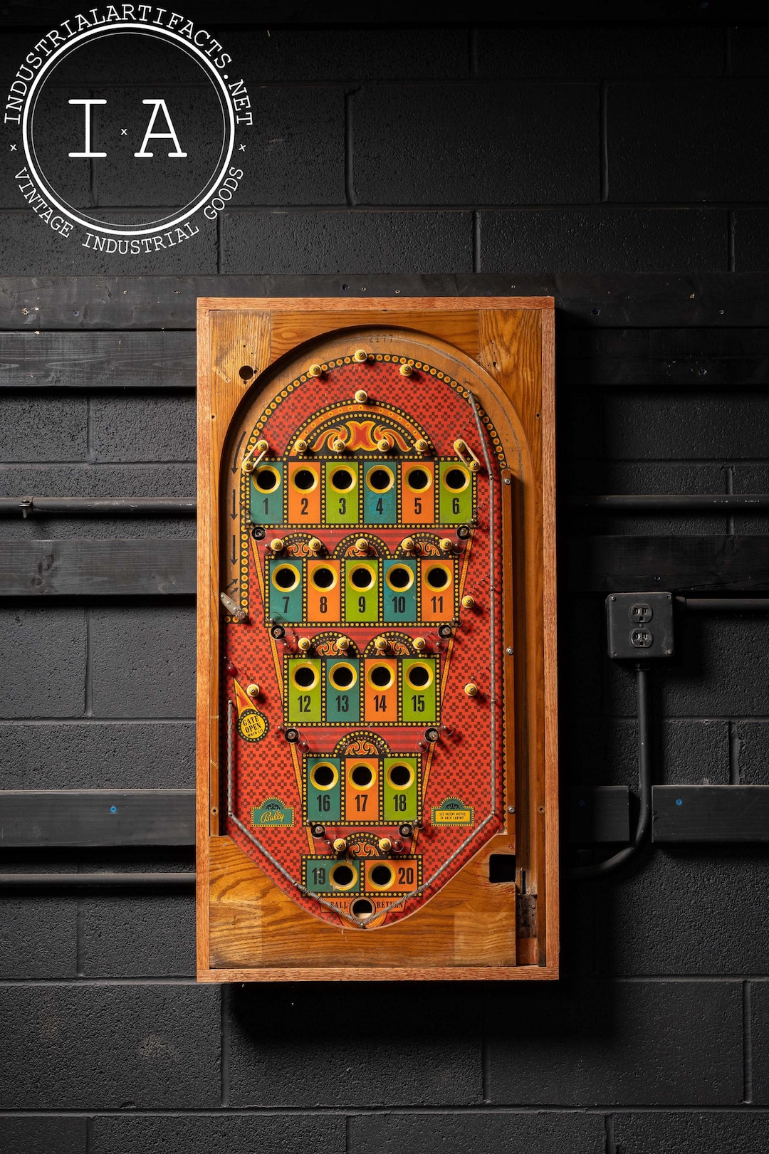 Vintage Bally "mystic Gate" Pinball Board - Etsy