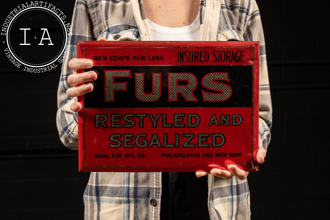 Vintage TOC Furrier Sign - Etsy