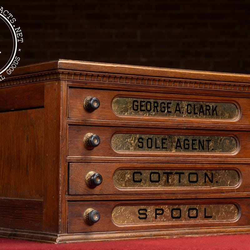 Antique Thread Cabinet - Etsy