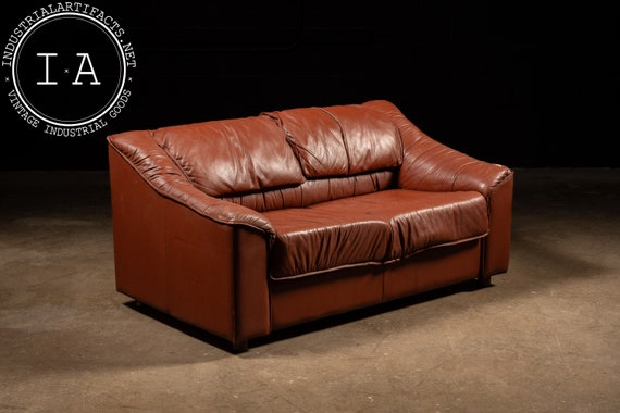 The brick leather loveseat store