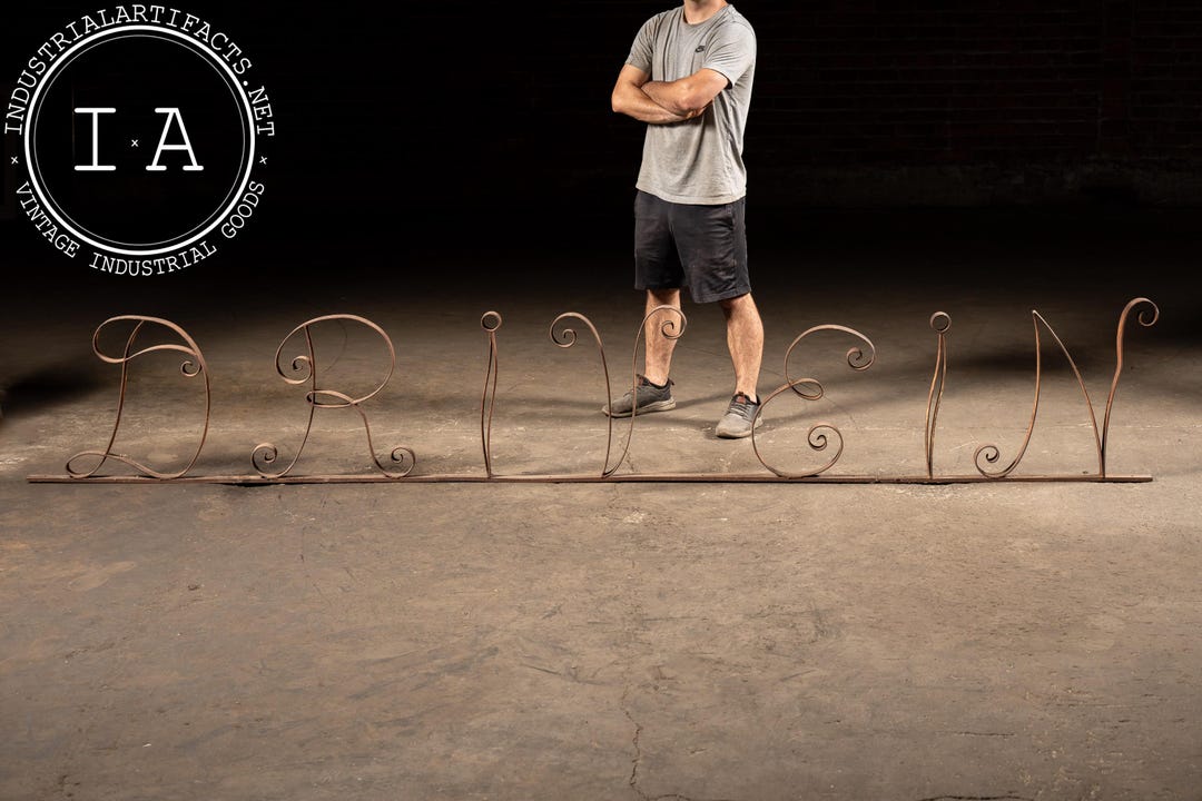 Vintage "drive In" Wrought Iron Storefront Sign - Etsy