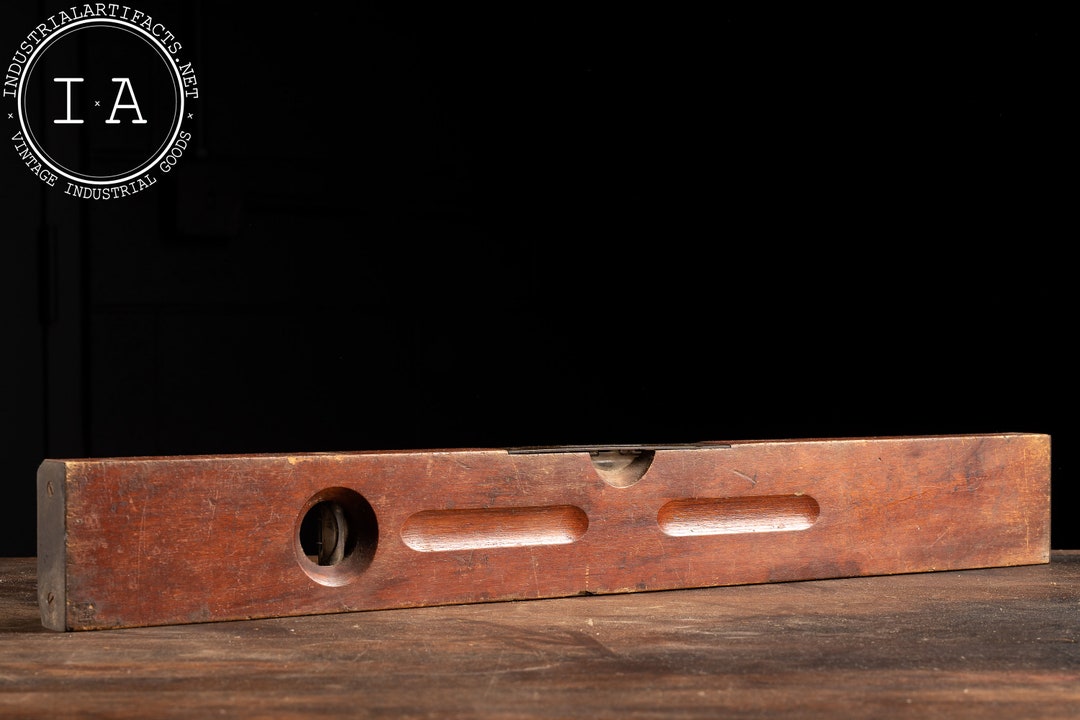 Vintage Industrial Wooden Shop Level by Goodell Pratt - Etsy