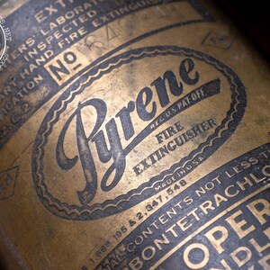 Antique Pyrene Fire Extinguisher - Etsy