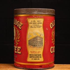 Early 20th Century Old Judge Coffee Tin - Etsy