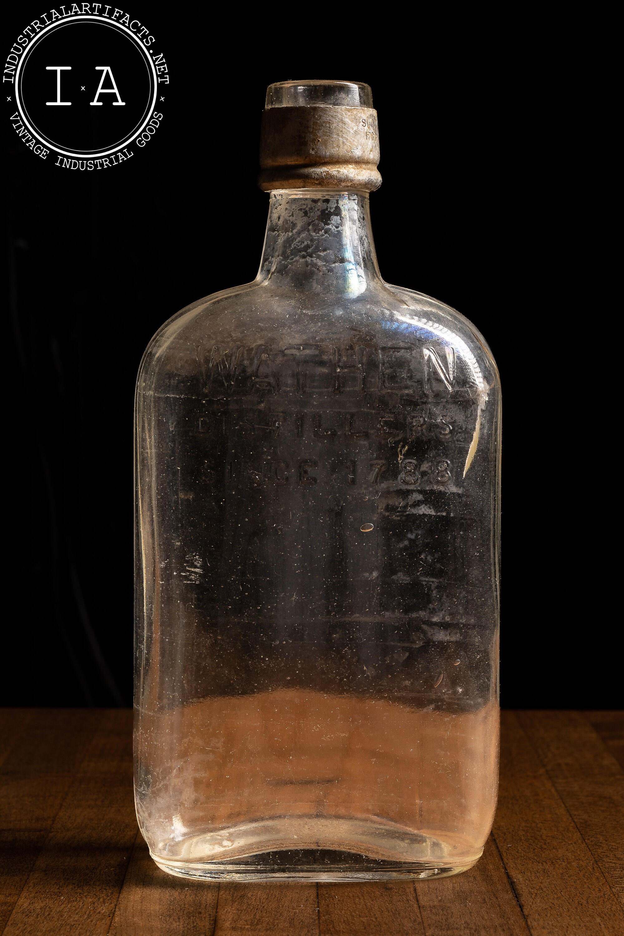 Antique Wathen Distillery Pint Bottle - Etsy
