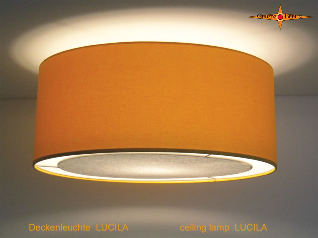 Yellow Ceiling Light LUCILA Ø50 Cm Ceiling Lamp With Diffuser - Etsy