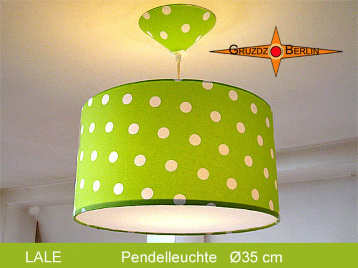 Lamp Light Green LALE Ø35 Cm Pendant Lamp With Diffuser Dots - Etsy