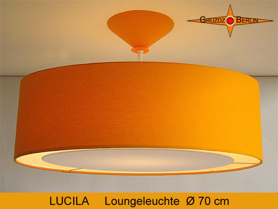 Big Yellow Lamp LUCILA Ø70 Cm Hanging Lamp With Diffuser Sun Yellow - Etsy