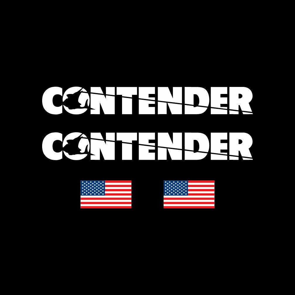 Set of 2 Contender Boat / Trailer Decals Stickers 2 Styles - Etsy