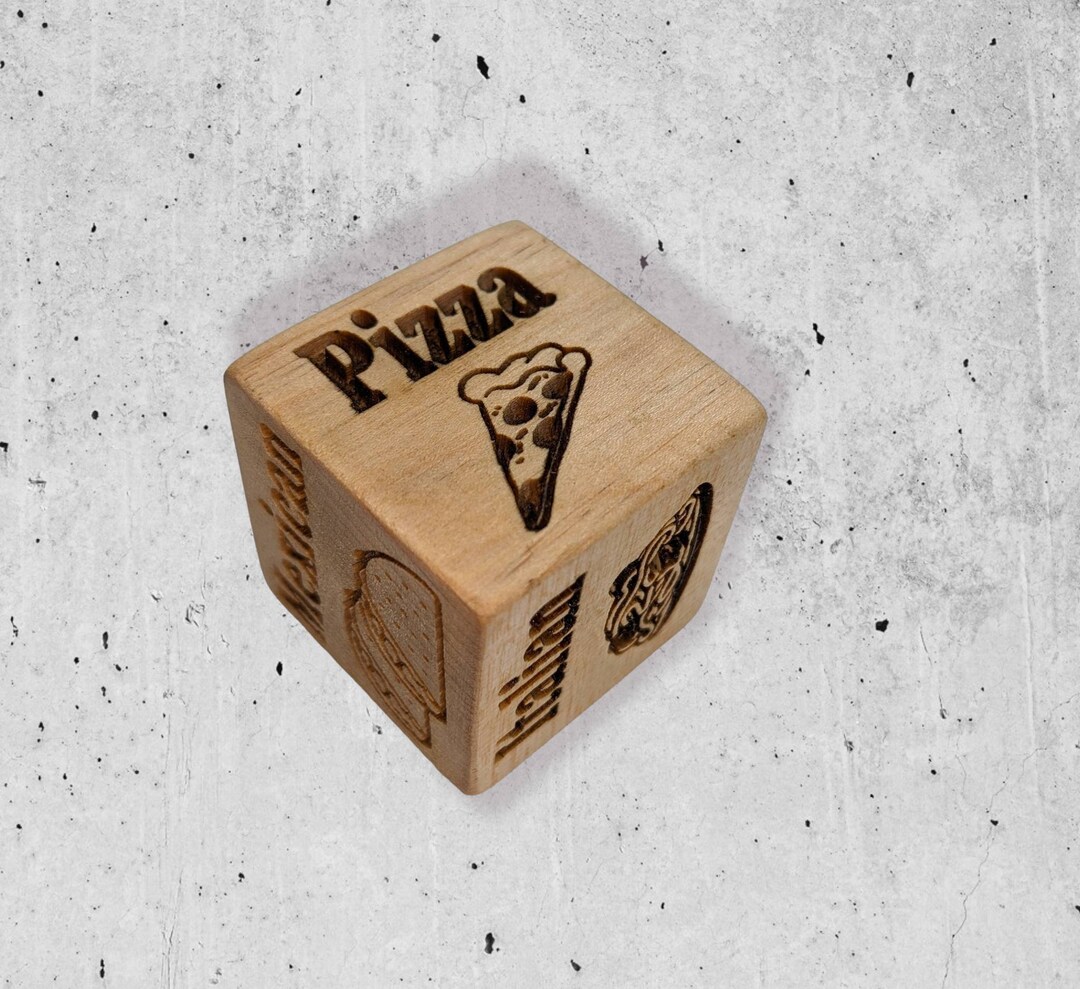 Custom Food Decision Wood Die, Dinner Choice Dice - Etsy