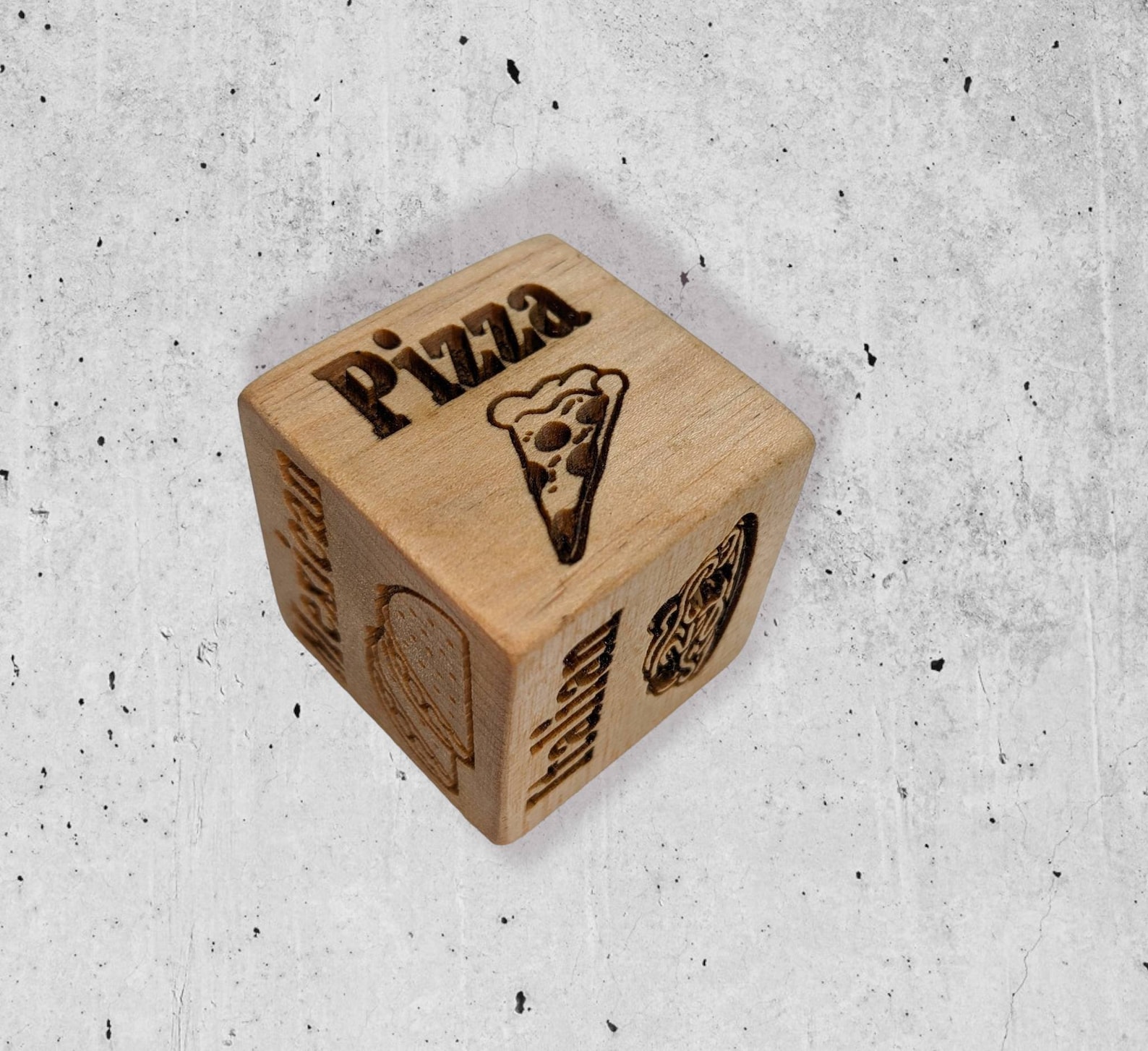 1.5" Custom Wood Decision Die Dinner/food Decision Dice. Trouble ...