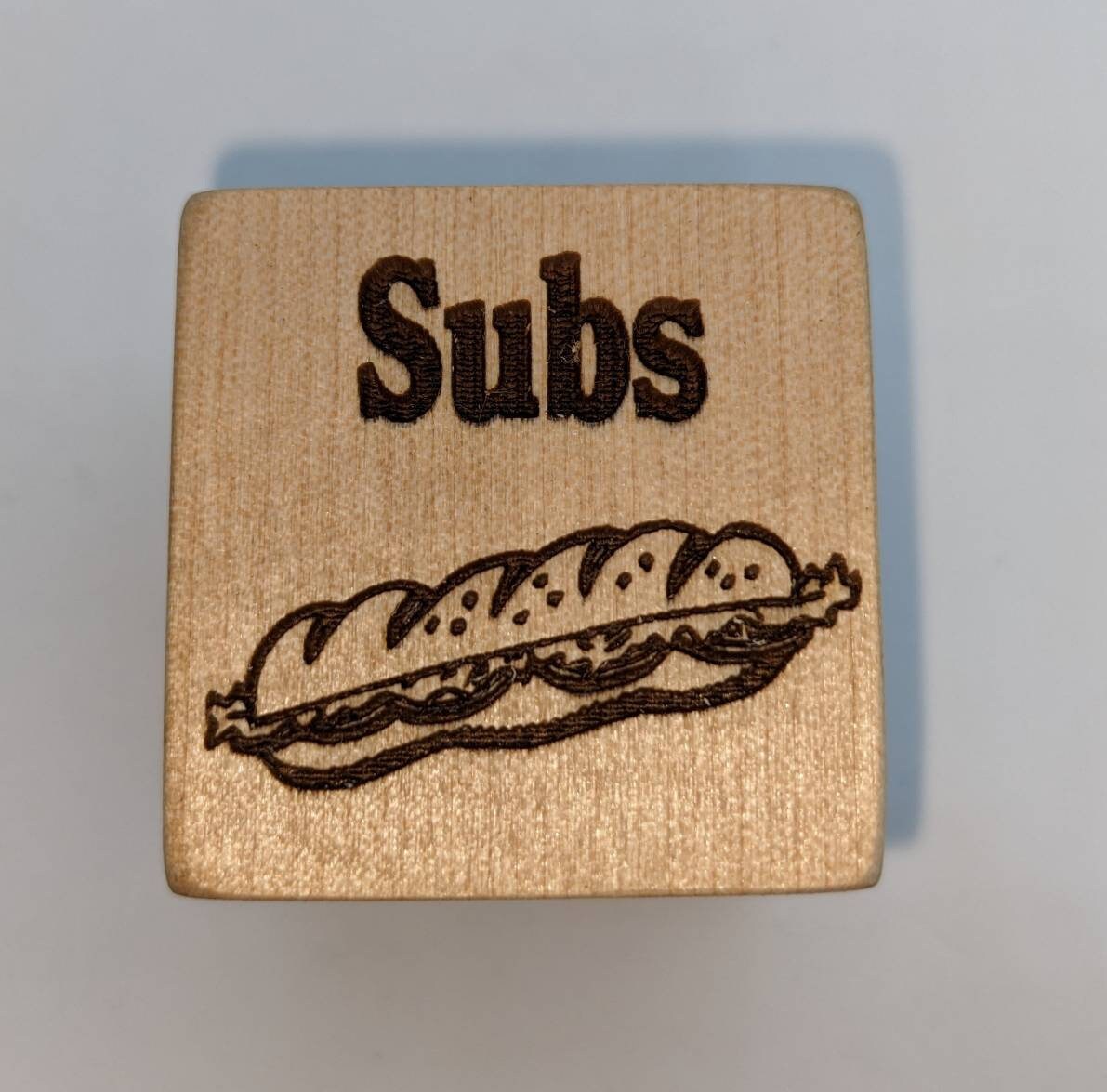 Custom Food Decision Wood Die, Dinner Choice Dice - Etsy