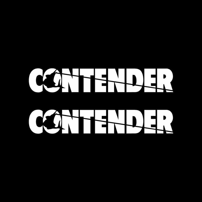 Set of 2 Contender Boat / Trailer Decals Stickers 2 Styles - Etsy