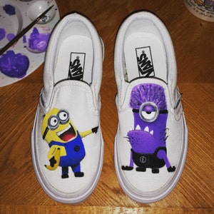Custom Hand Painted Minion Inspired Toddler/kids VANS | Etsy