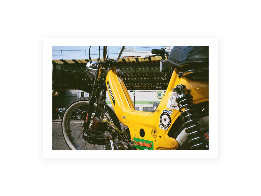 Brooklyn Moped Art Print 13"x19" - Etsy