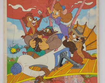 Chip 'n Dale Rescue Rangers Frame Tray Puzzle - Etsy