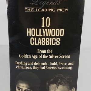 Hollywood Legends the Leading Men 10 VHS Box Set Madacy Music Group ...