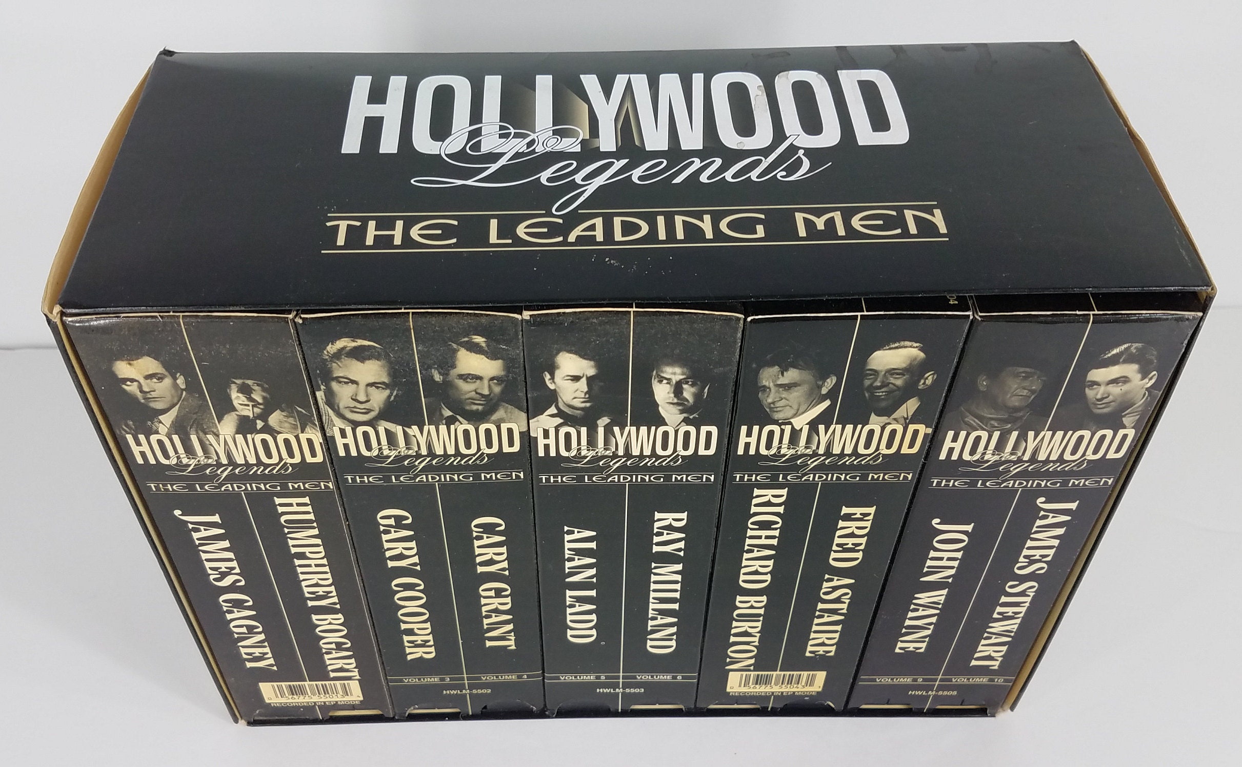 Hollywood Legends the Leading Men 10 VHS Box Set Madacy Music Group ...