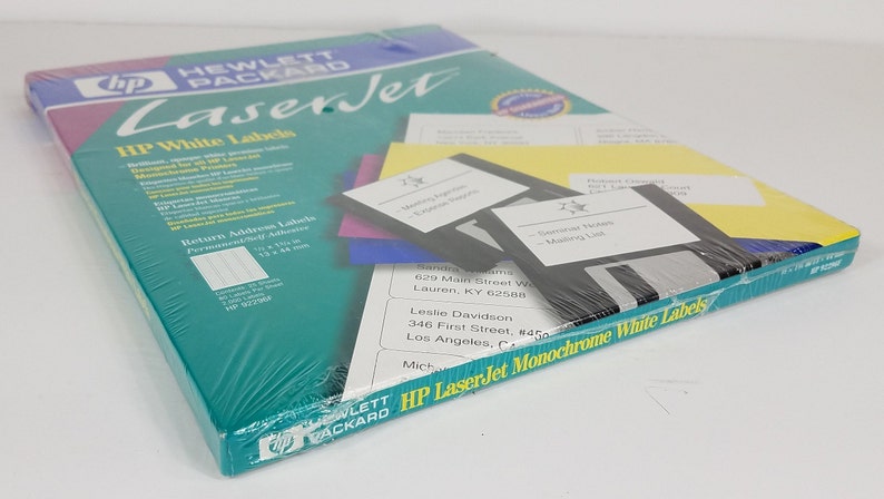 NIP HP Laser Jet White Blank Inkjet Address Labels HP92296F 2000 Total ...