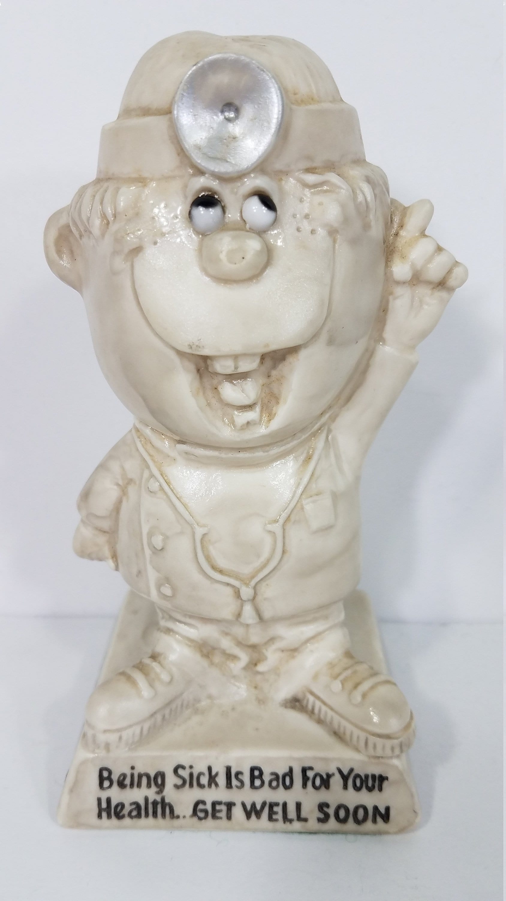 Being Sick is Bad for Your Health Get Well Soon Vintage Doctor Statue ...
